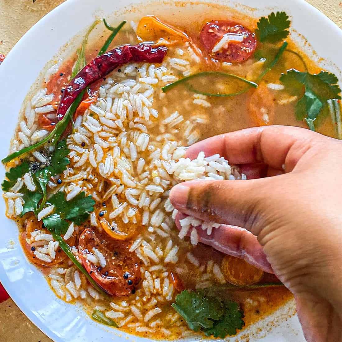 Milagu Jeera Rasam Sadam | Spicy Rasam Rice