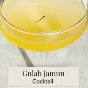 Gulab Jamun Cocktail (Saffron Gin Cocktail)